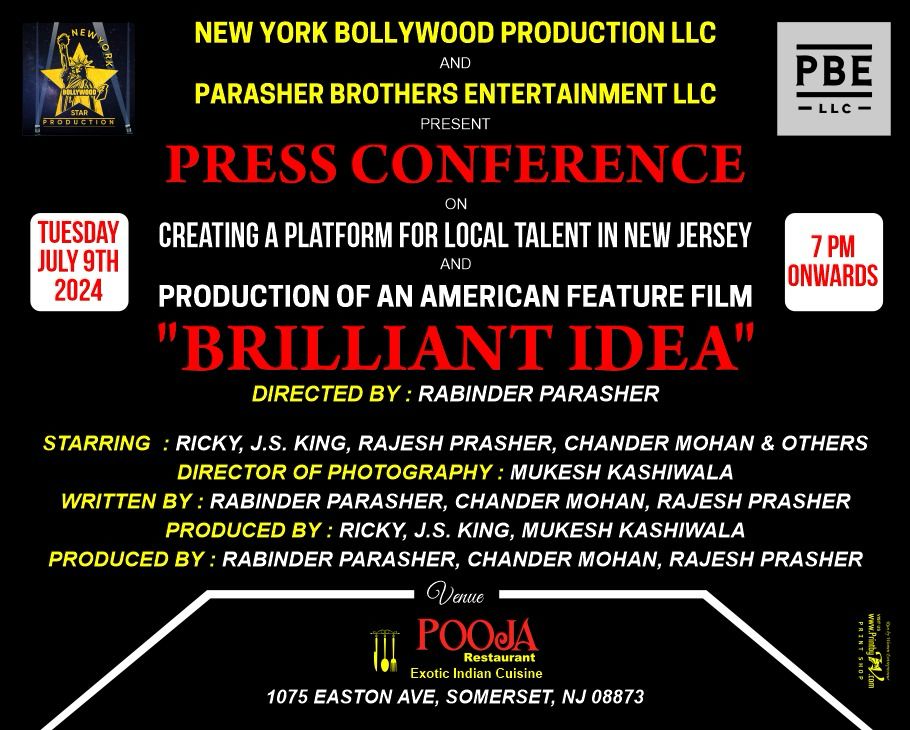 Brilliant Idea: Indian Filmmaker Rabinder Parashar to direct a movie in ...