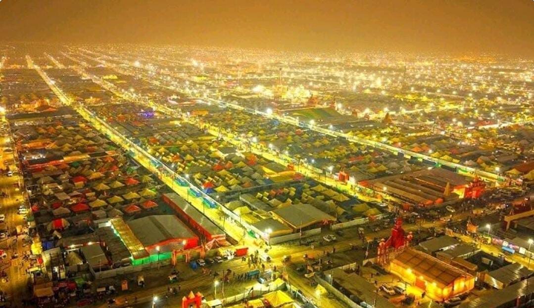 Prayagraj looks like a paradise at night with Mahakumbh Mela - JSWTV.TV