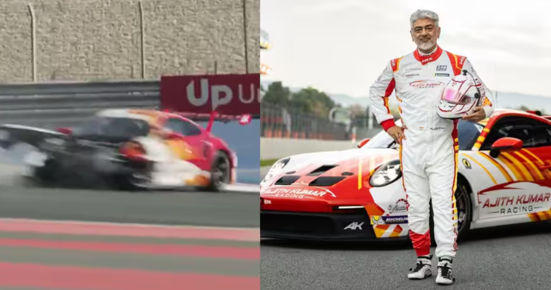 Actor Ajith Kumar survives high speed car crash in Dubai - JSWTV.TV
